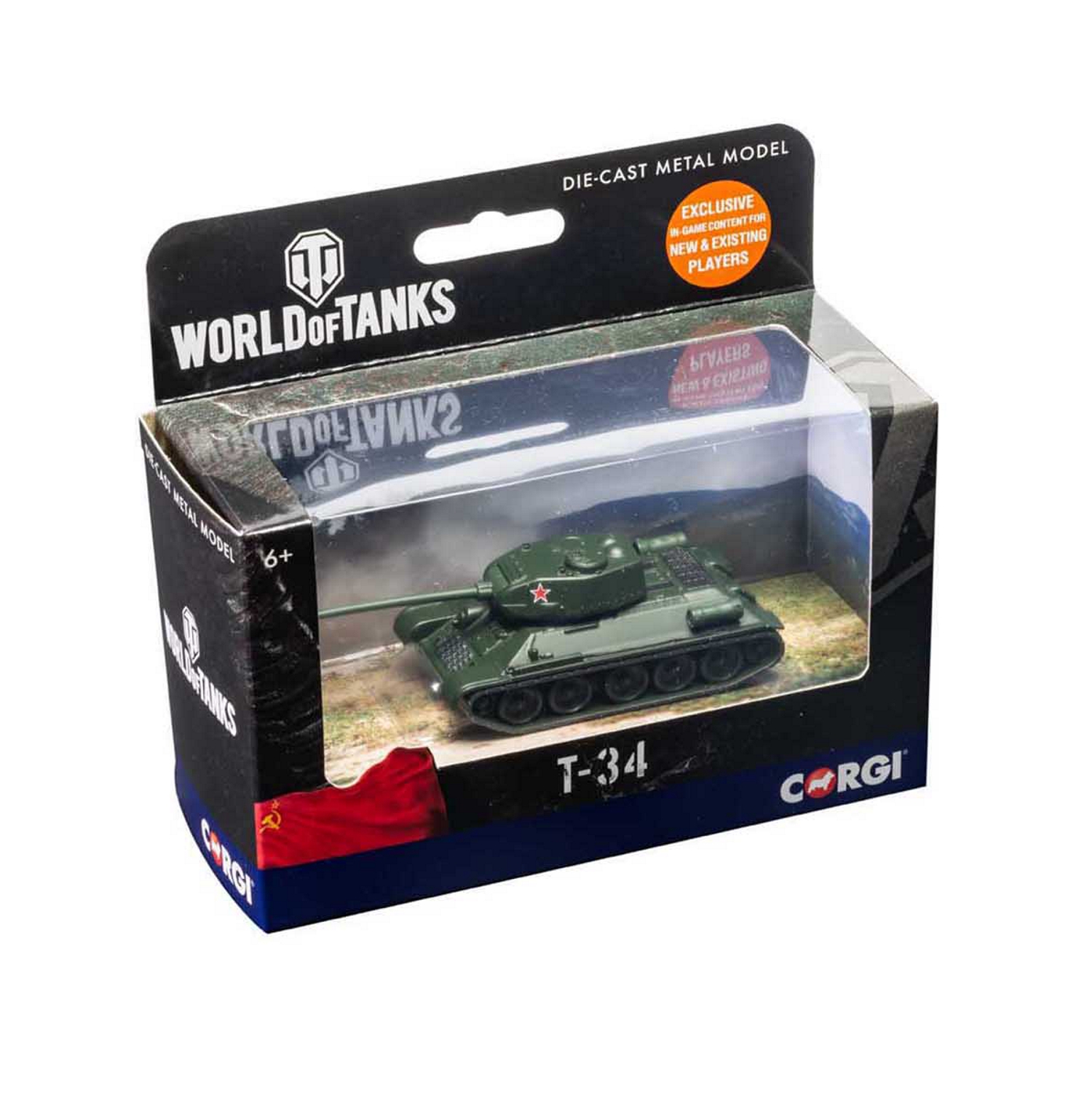 Corgi World of Tanks Soviet T-34 Tank WT91208 - Captains Diecasts